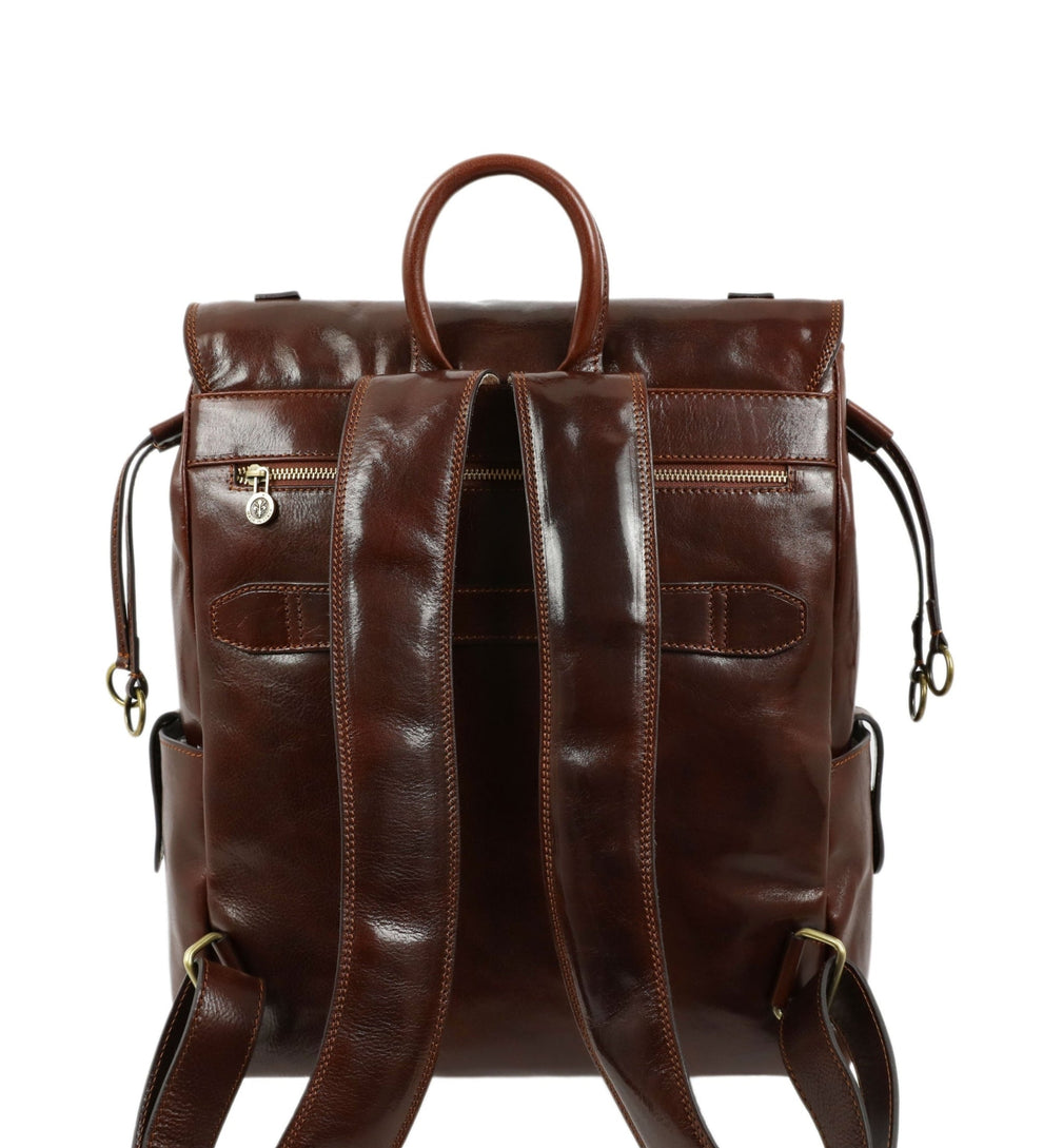 Leather Backpack - The Good Earth – timeresistance.com