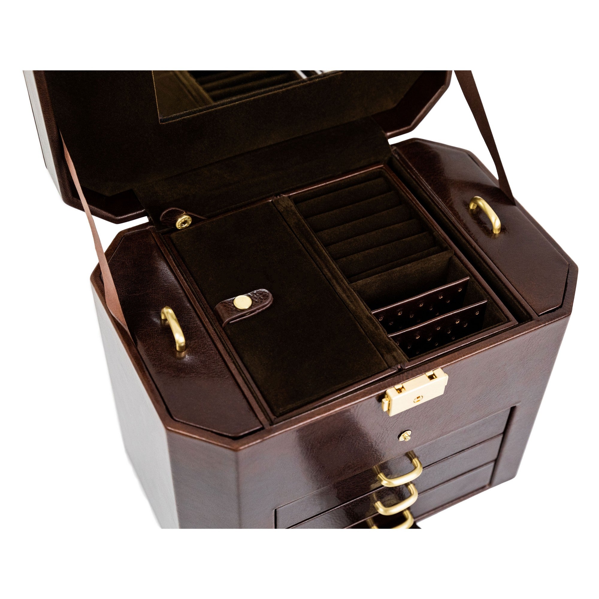 Large Leather Jewelry Box - A Handful of Dust – Time Resistance