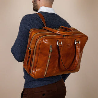 Leather Convertible Briefcase Backpack - A Farewell to Arms – Time ...