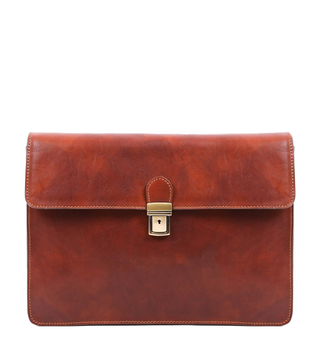 Leather Portfolio Work Bag with Shoulder Strap - The Corrections ...